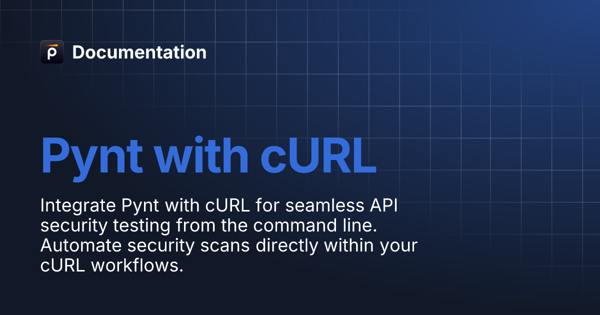 Pynt with cURL | Documentation