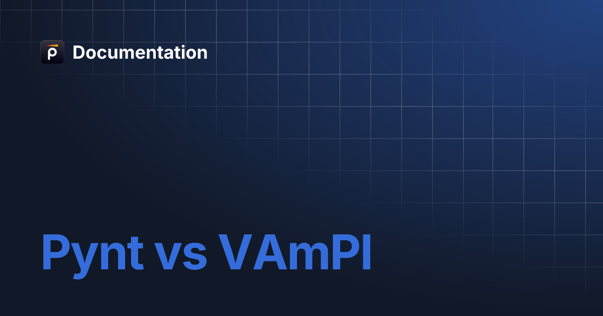 Pynt vs VAmPI | Documentation