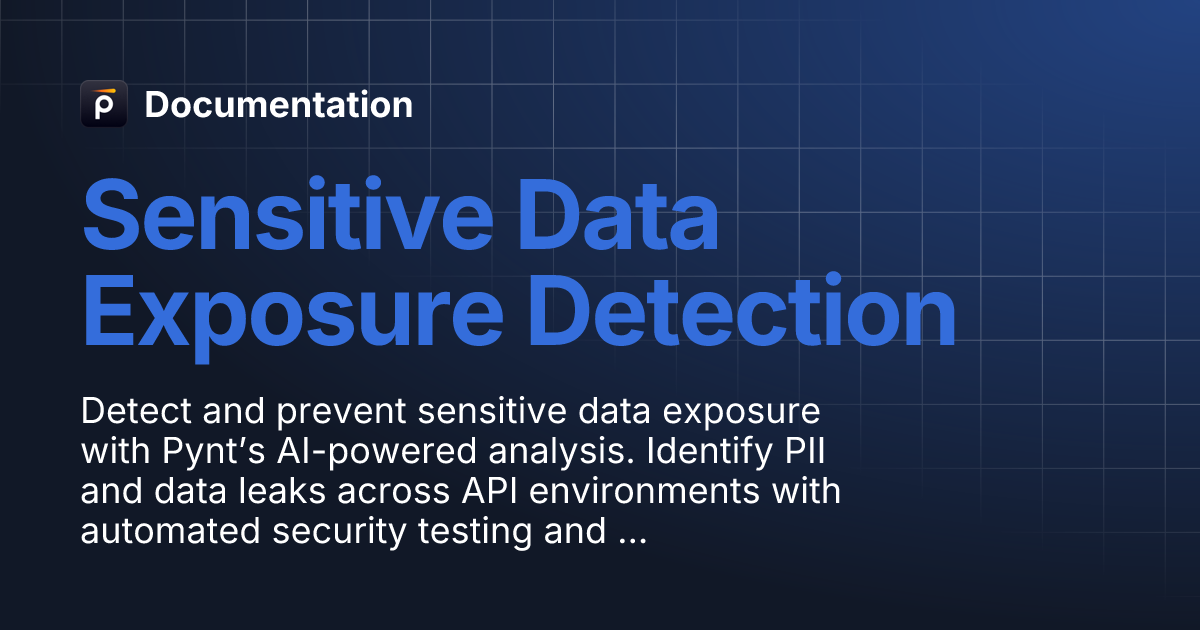 Sensitive Data Exposure Detection | Documentation